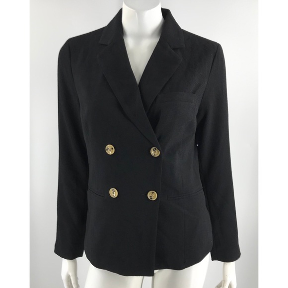 Who What Wear | Jackets & Coats | Who What Wear Black Double Breasted ...